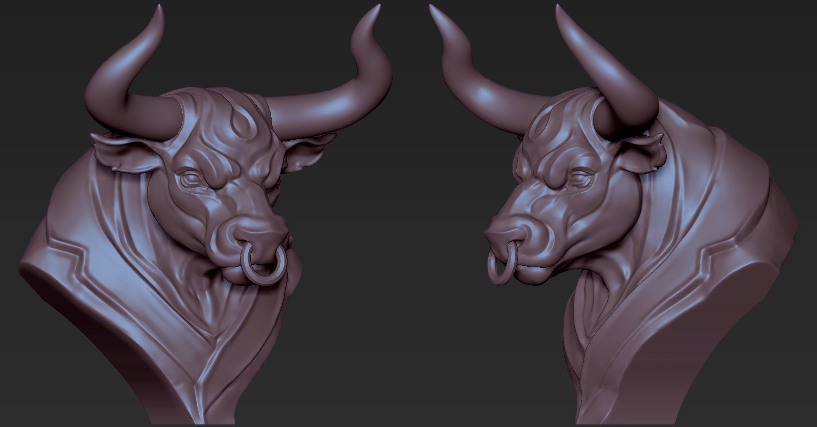 Toros Portrait 3D model 3D printable | CGTrader