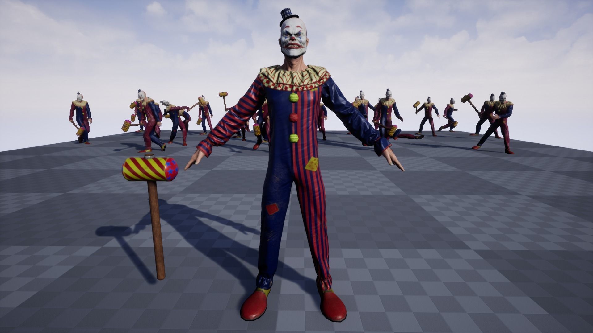 3D model Clown Man - Game Ready Low-poly 3D model VR / AR / low-poly ...