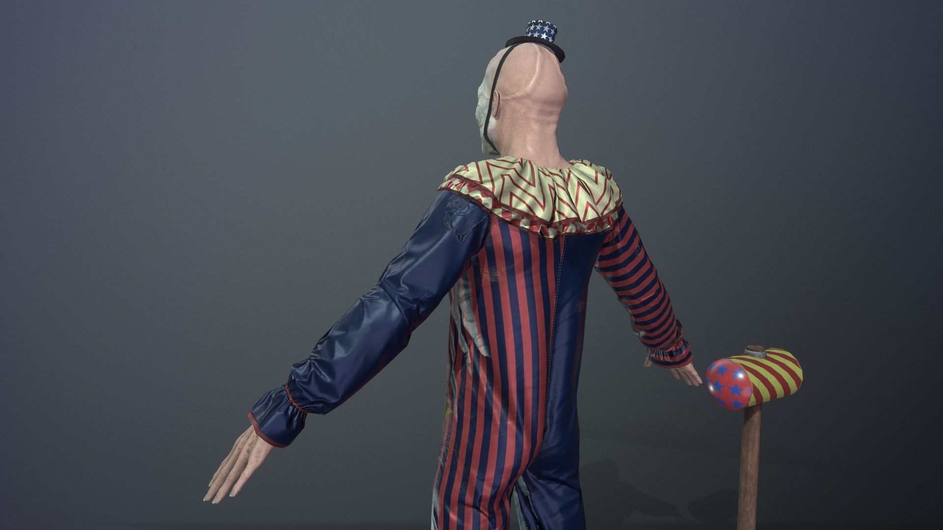 3D model Clown Man - Game Ready Low-poly 3D model VR / AR / low-poly ...
