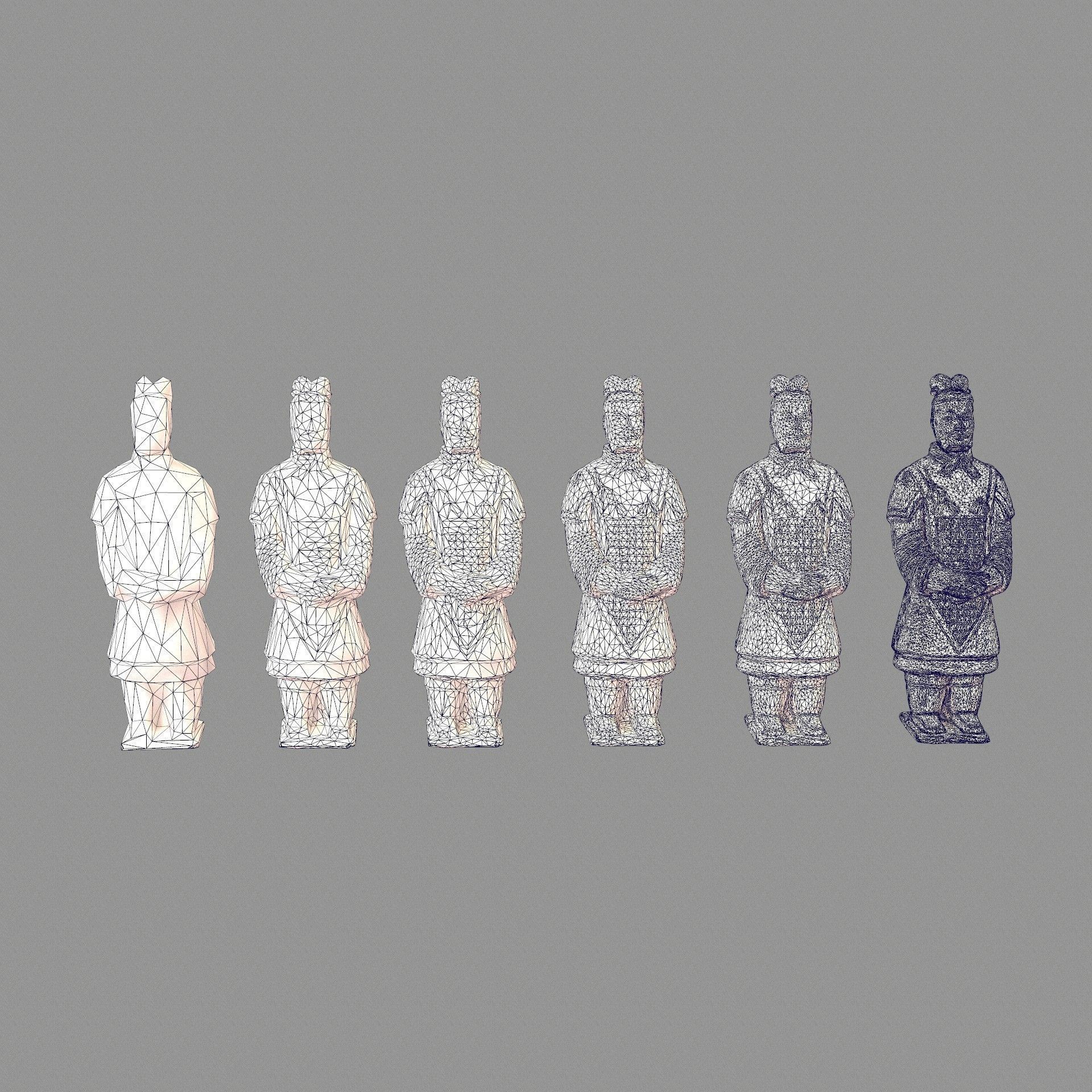 Terracotta Warrior Variations 3D Model 3D printable | CGTrader.com