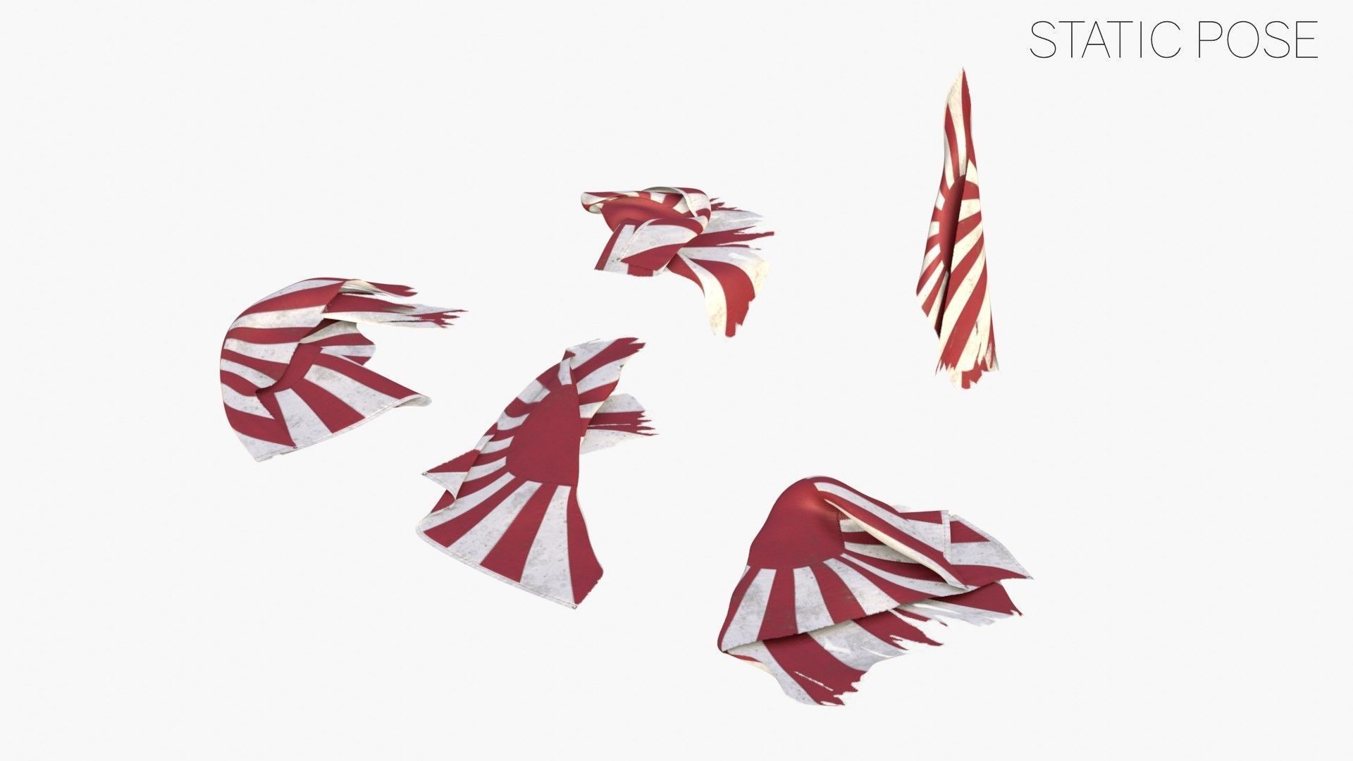 World War II Flags - Pacific and Asia 3D Model Collection | CGTrader