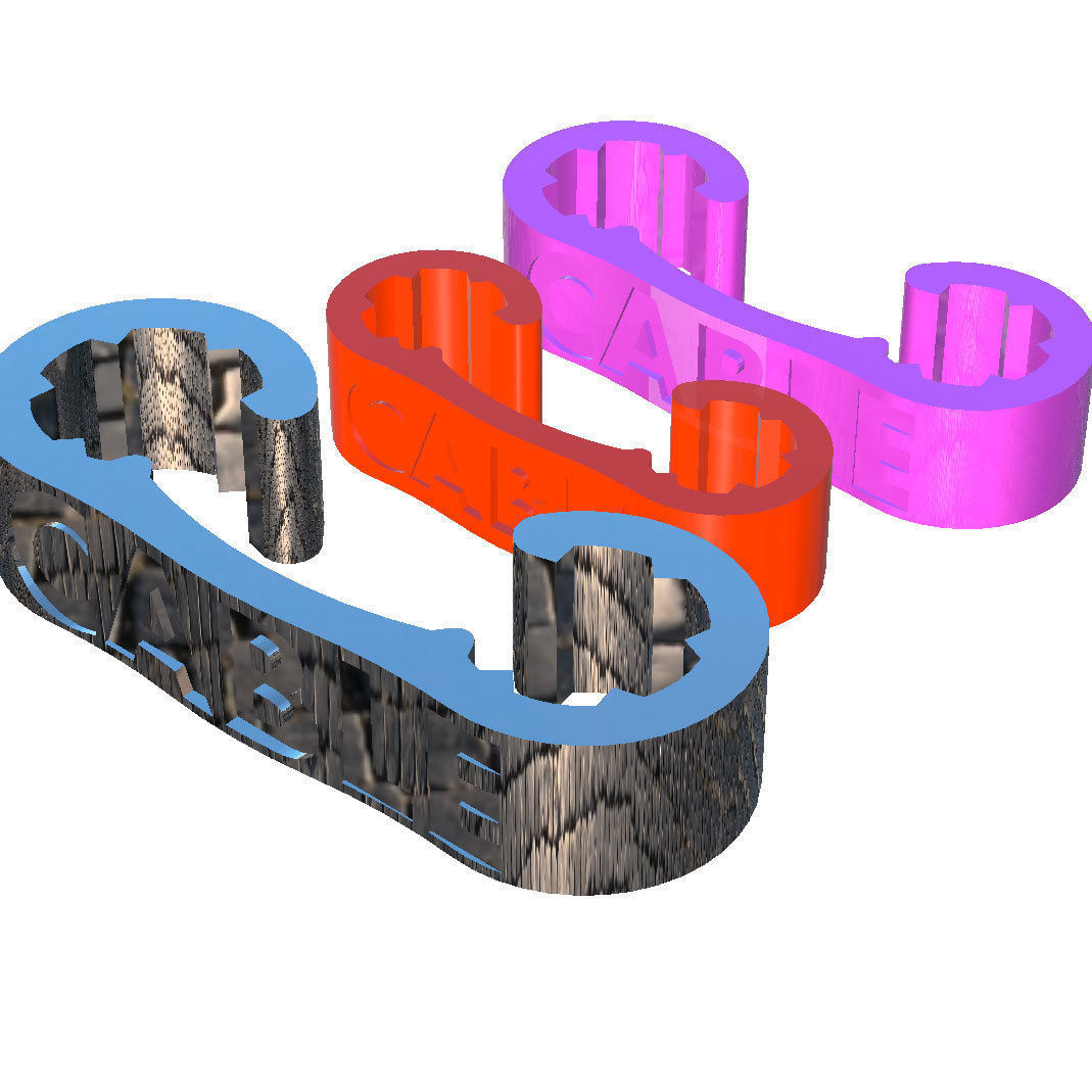Clip cable storage 3D model 3D printable | CGTrader