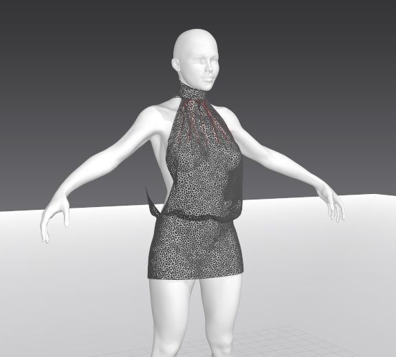 Clothes for Marvelous Designer Dress04 free 3D model | CGTrader