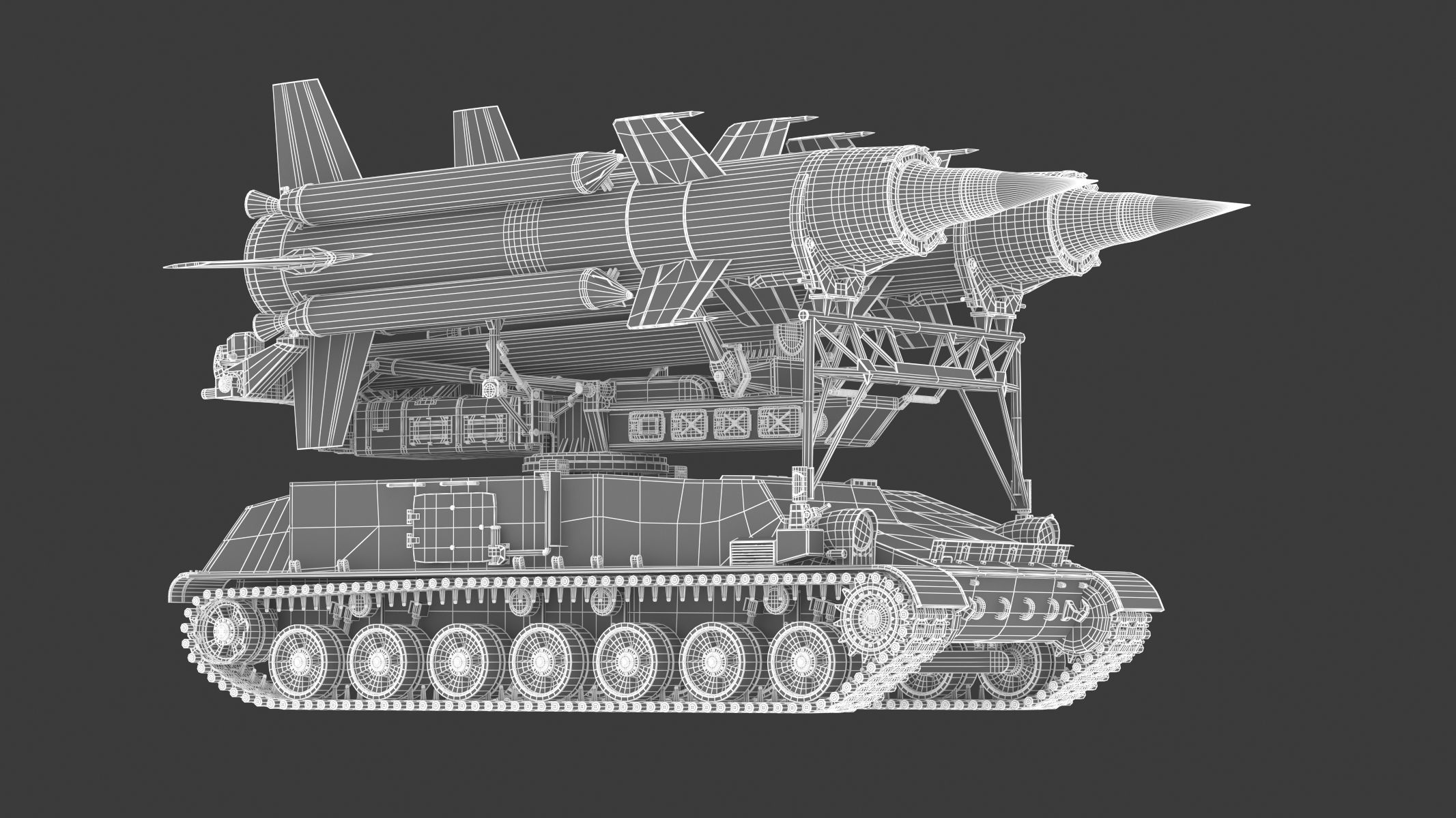 2K11 Krug SA-4 Ganef 3D model | CGTrader