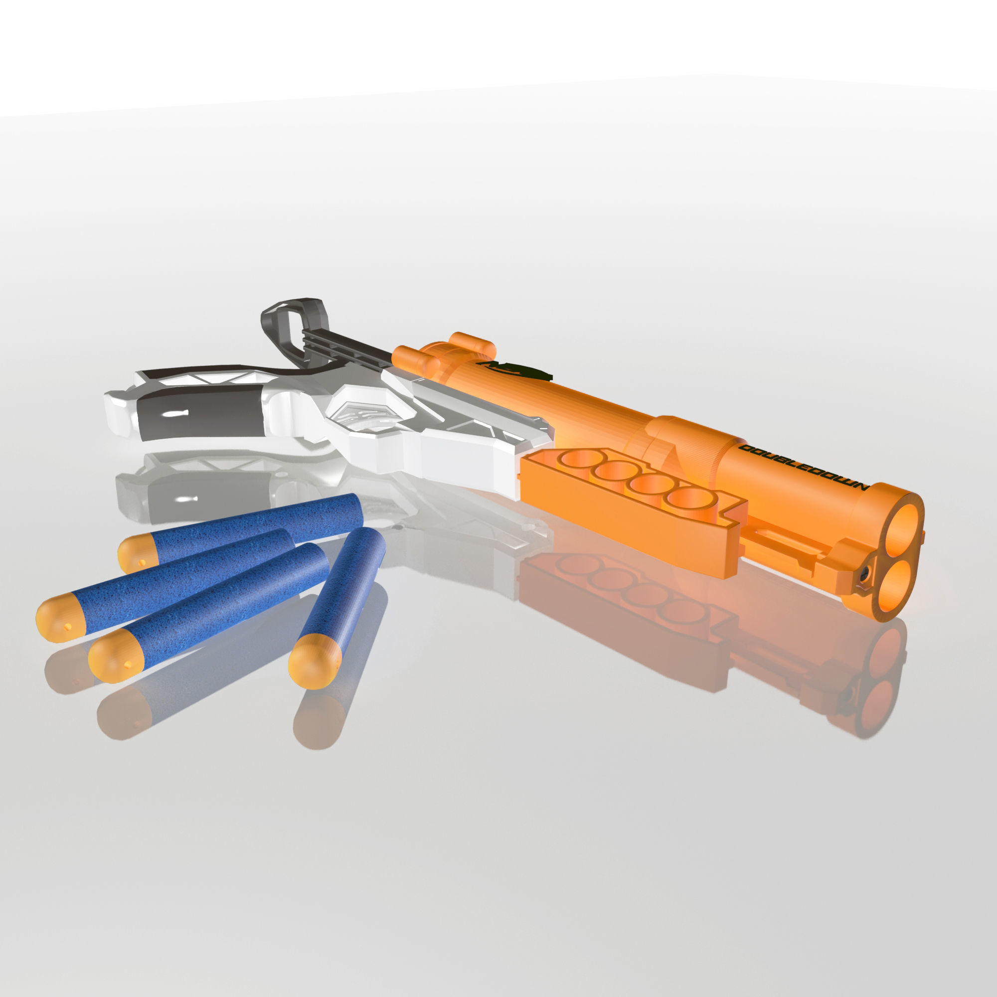 Nerf Doubledown 3D model | CGTrader