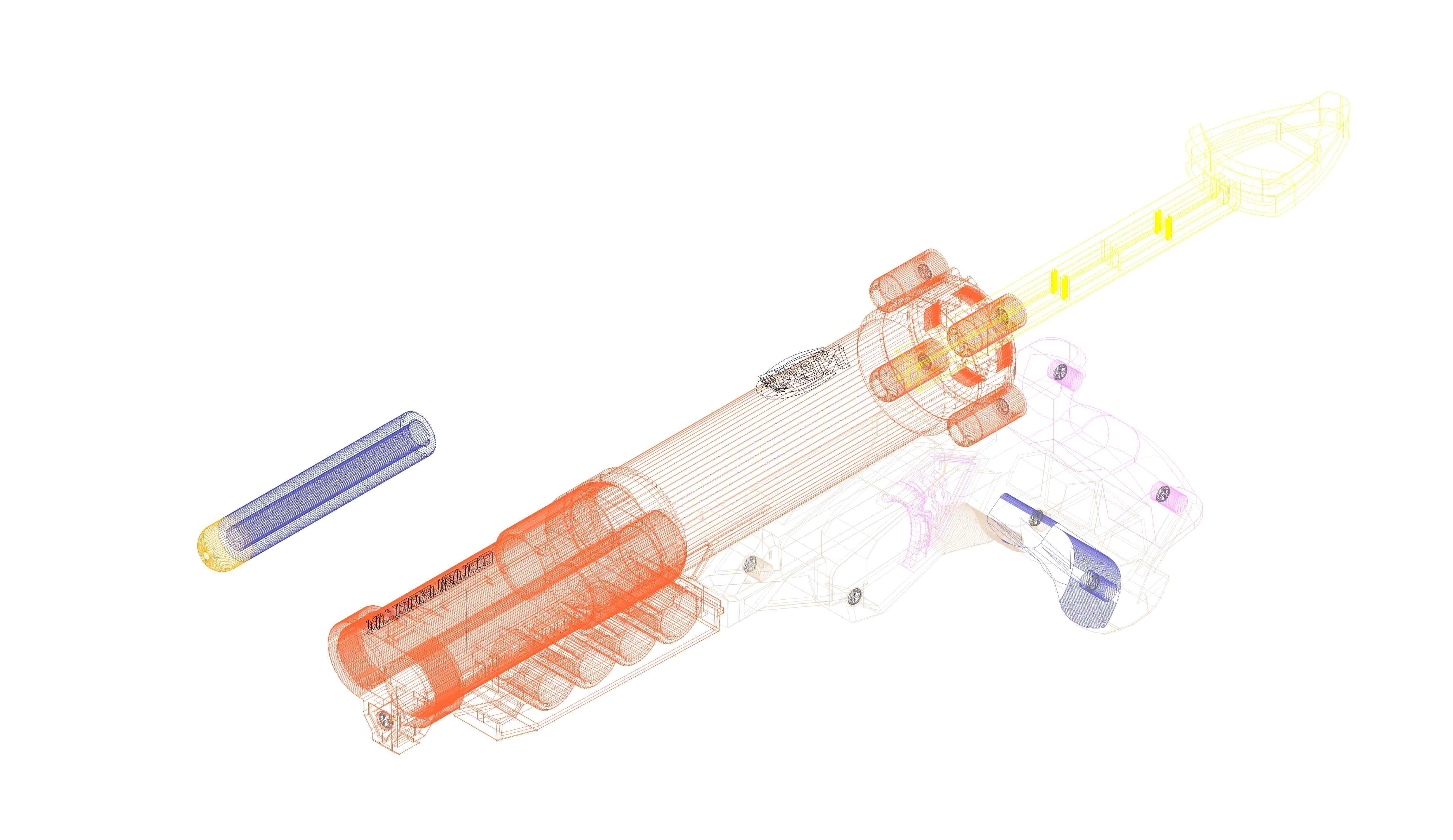 Nerf Doubledown 3D model | CGTrader