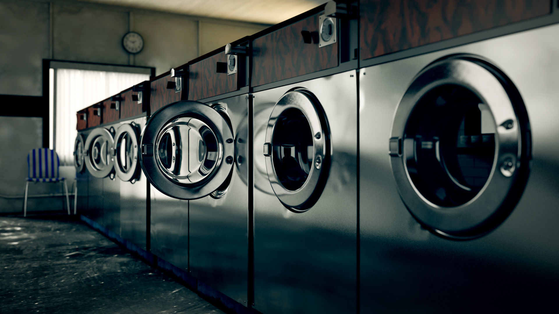 80s Washing Machine 3D model | CGTrader