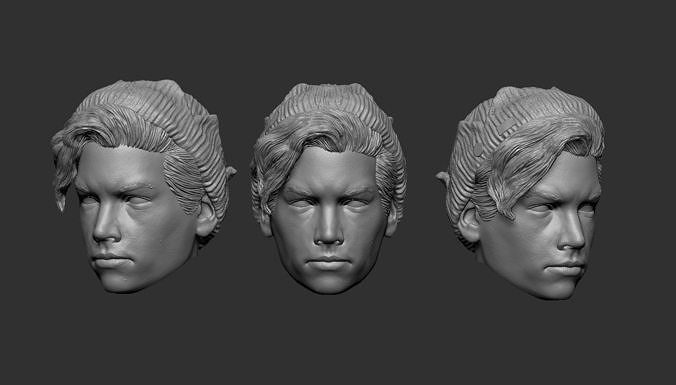 Cole Sprouse head from Riverdale 3D model 3D printable | CGTrader