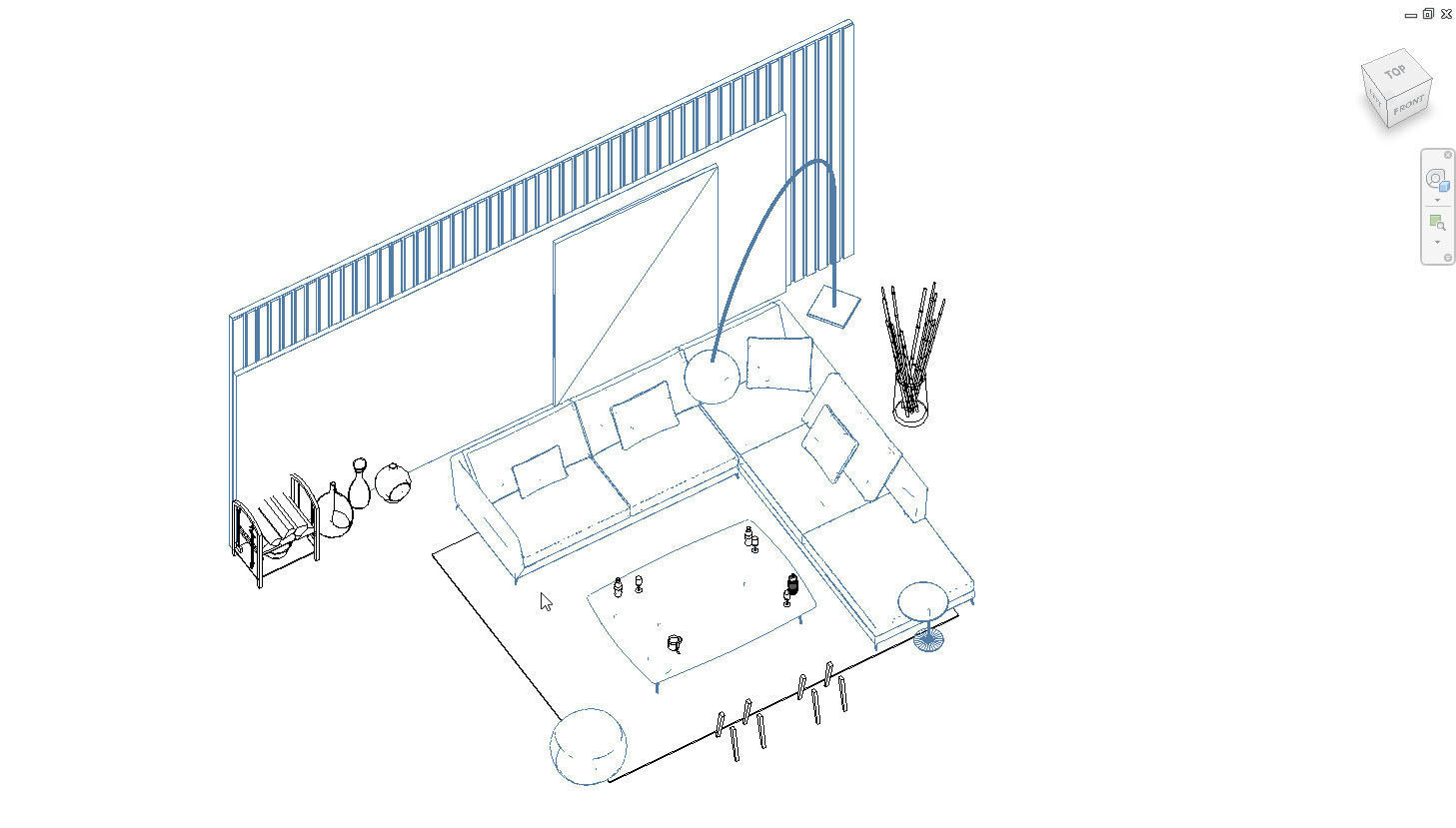 revit family setting area 3D model | CGTrader