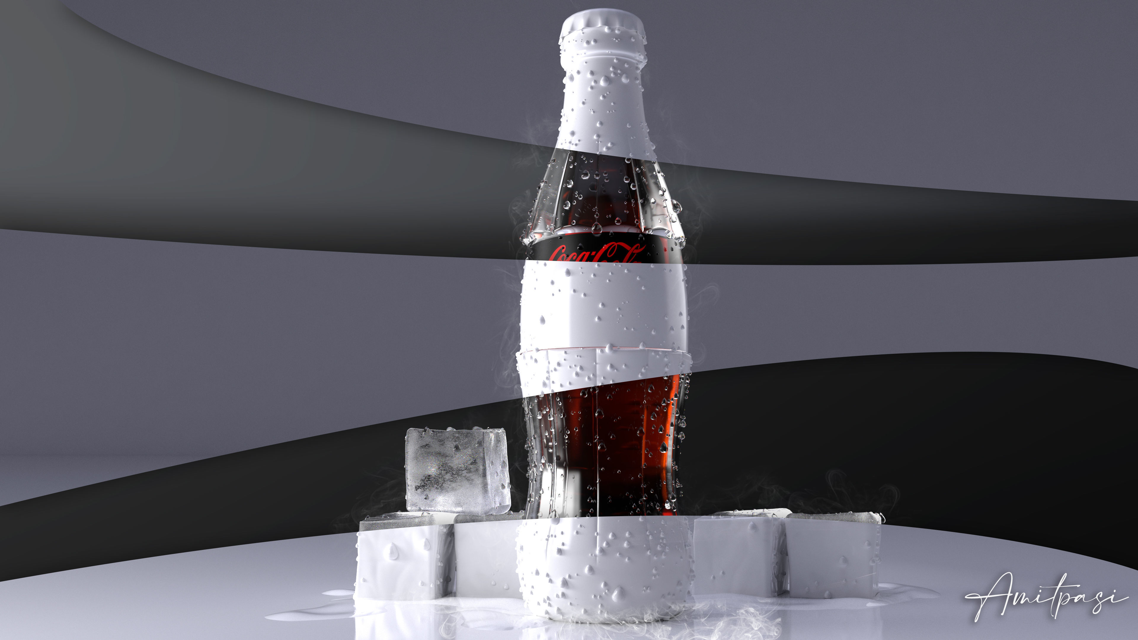 Coca cola 3D model 3DS C4D