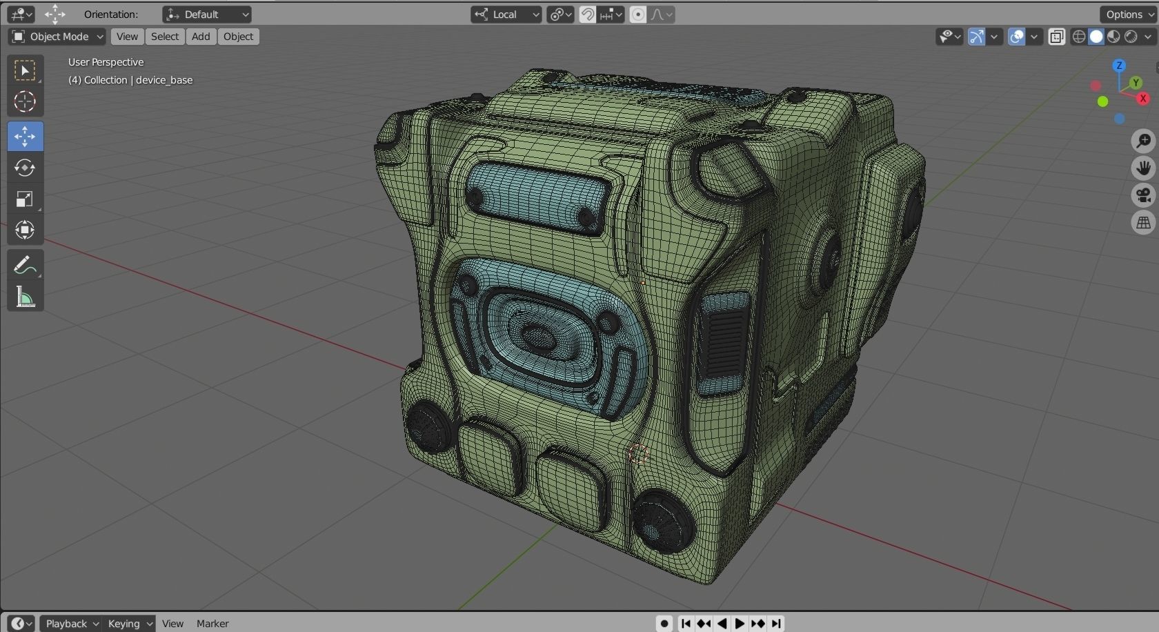 Futuristic telecommunication device design concept 3D model | CGTrader
