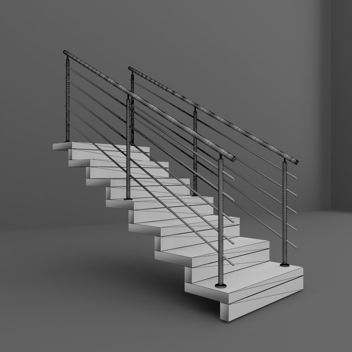 Stairs free 3D model | CGTrader