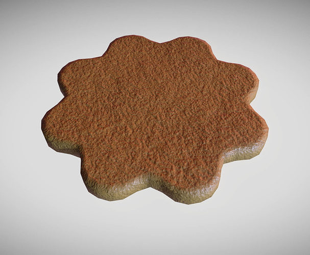 3D model Gingerbread low poly high poly and printable VR / AR / low ...