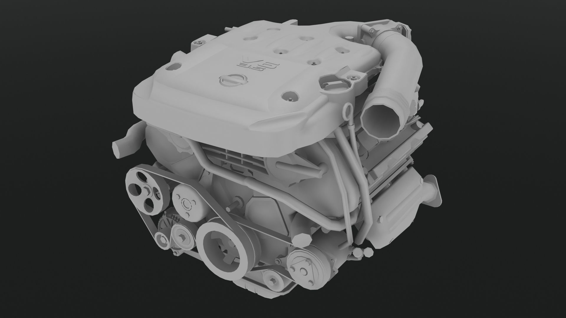 3D model Nissan 350z VQ35DE engine VR / AR / low-poly | CGTrader