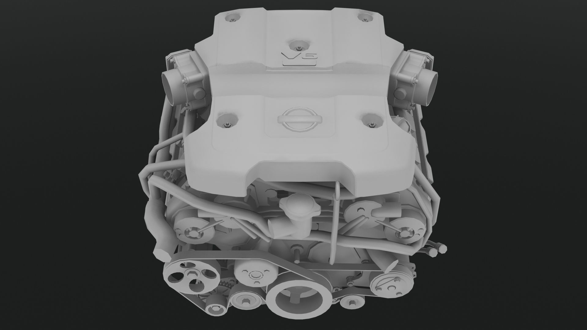 3D model Nissan 370z VQ37VHR engine VR / AR / low-poly | CGTrader