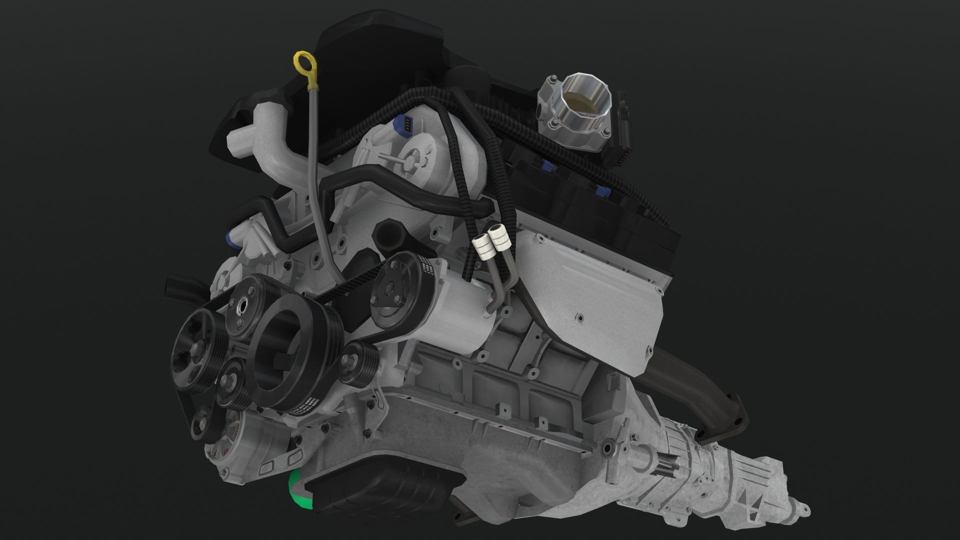 3D model Nissan 370z VQ37VHR engine VR / AR / low-poly | CGTrader