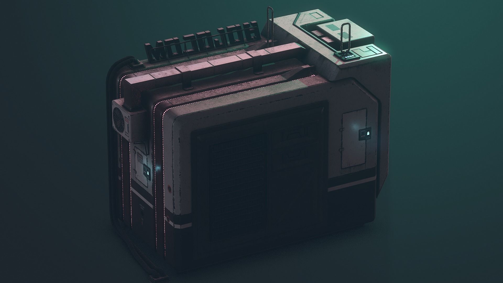 3D model Cyberpunk Holocom Booth VR / AR / low-poly animated | CGTrader