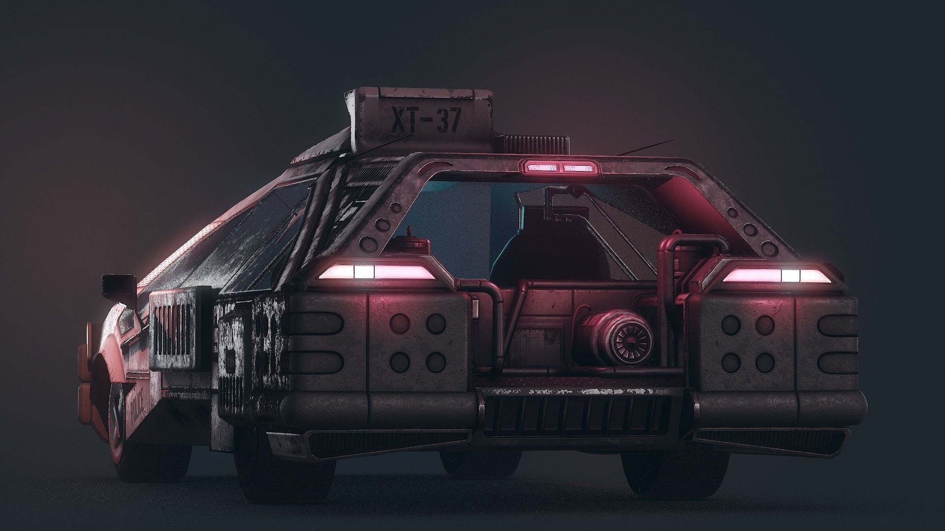 3D model 1982 2019 Blade Runner Ground Police Car VR / AR / low-poly ...