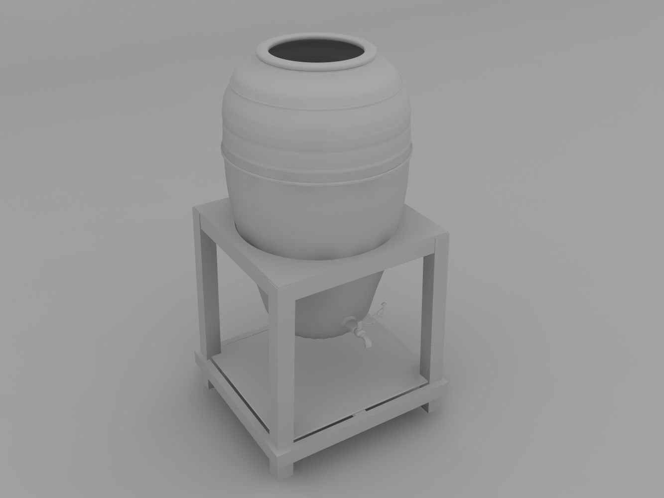 Pottery Water pot 3D model | CGTrader