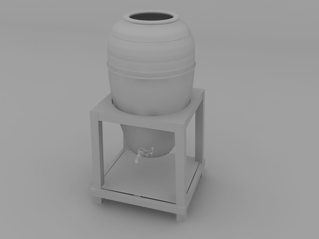 Pottery Water pot 3D model | CGTrader