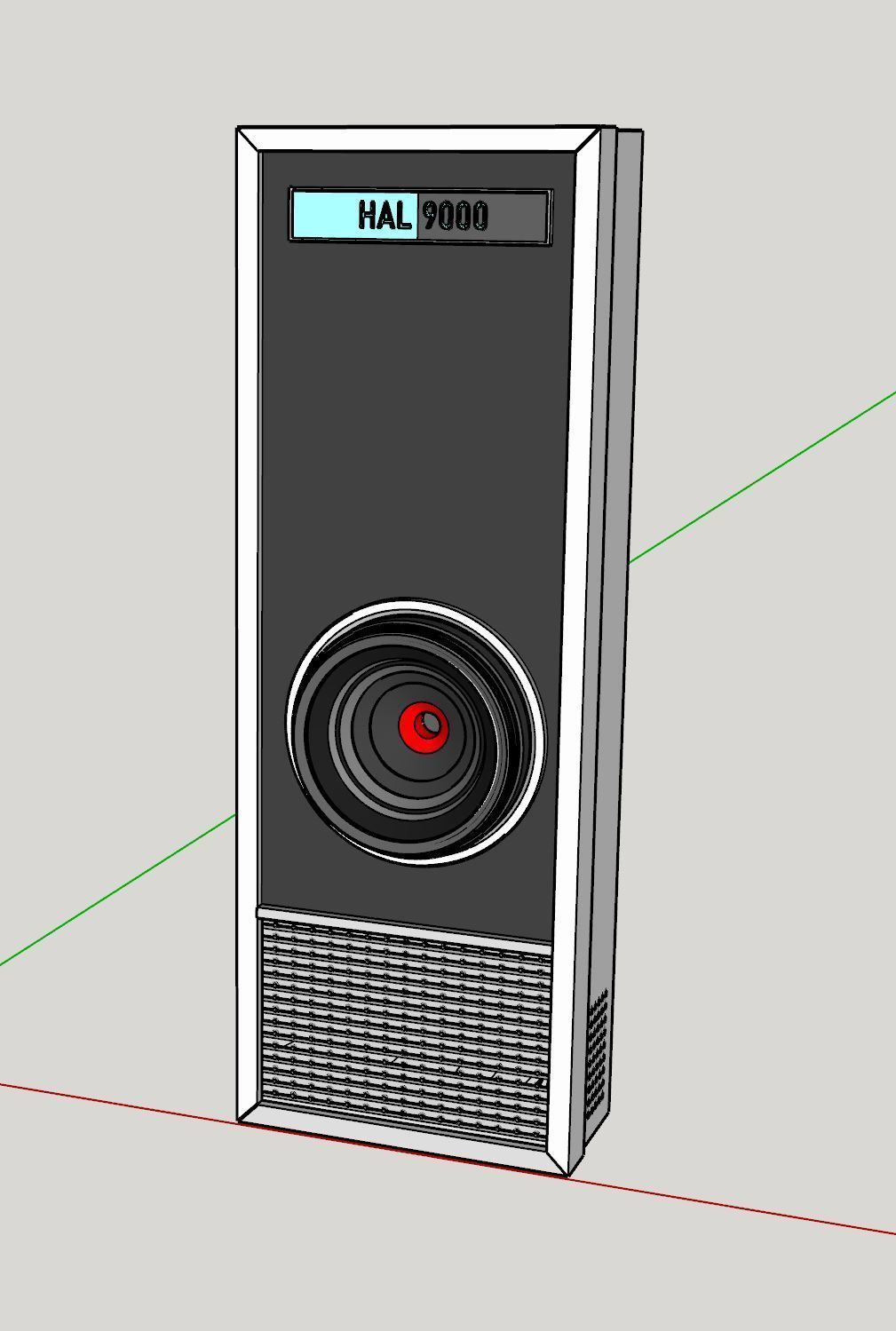 HAL 9000 Enclosure for Google Mini or Echo Gen 1 3D model 3D printable ...