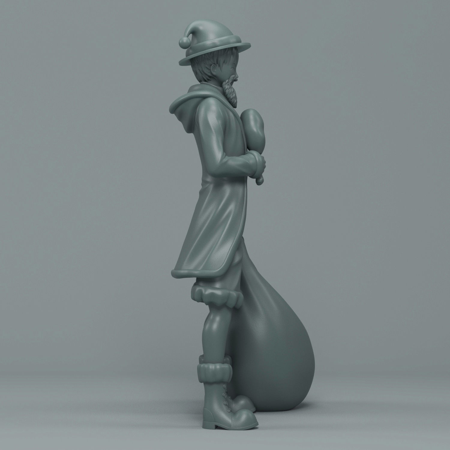 Santa Luffy 3D model 3D printable | CGTrader