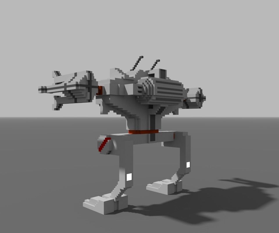 3D model Mech Fury VR / AR / low-poly | CGTrader