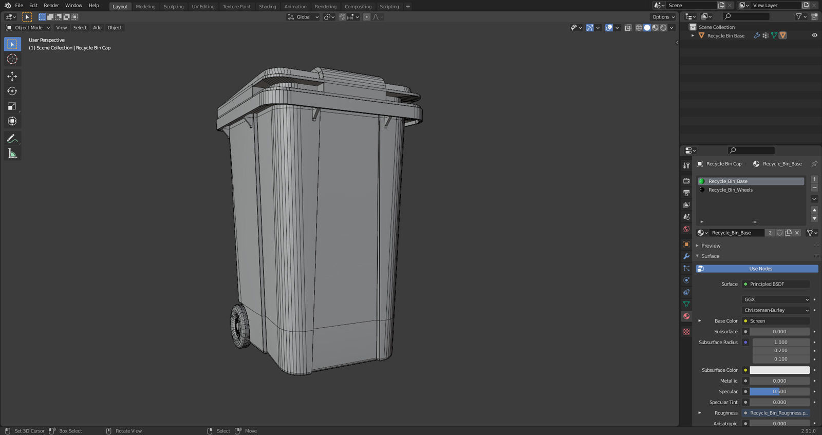 Recycle Bin 3D model | CGTrader