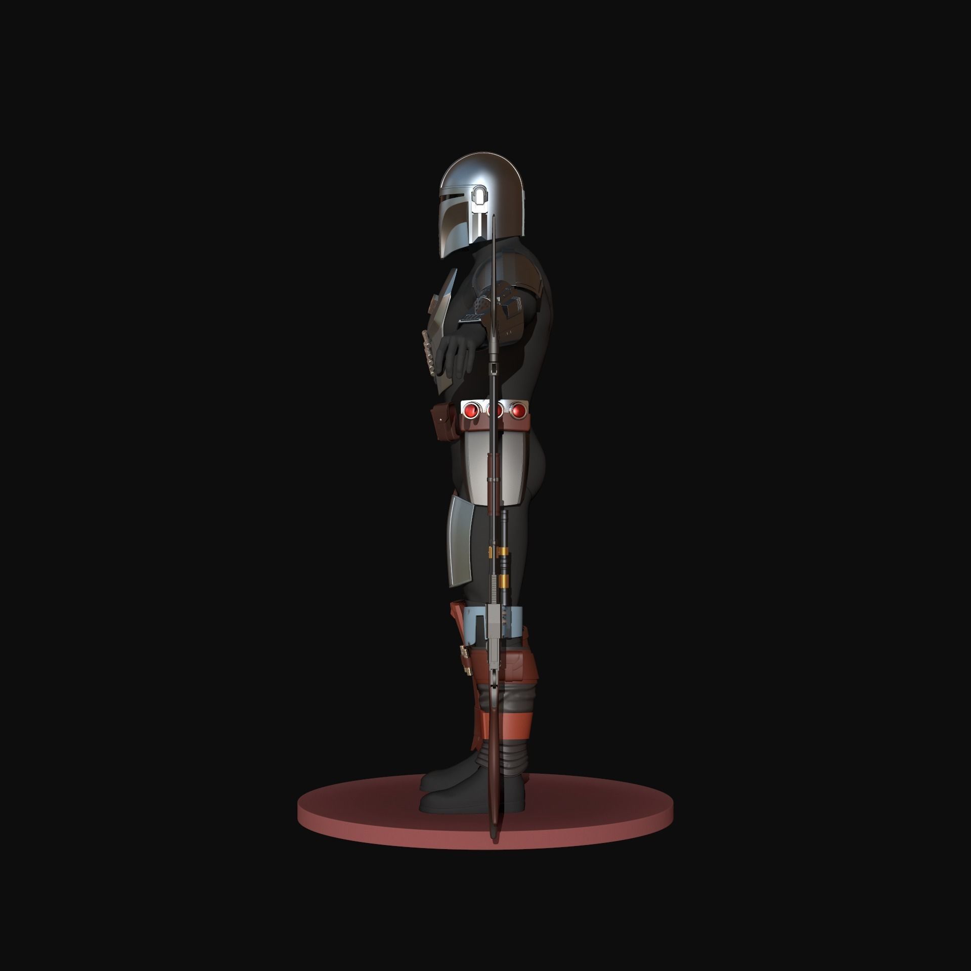 The Mandalorian Beskar Full Armor For Cosplay 3D model 3D printable ...
