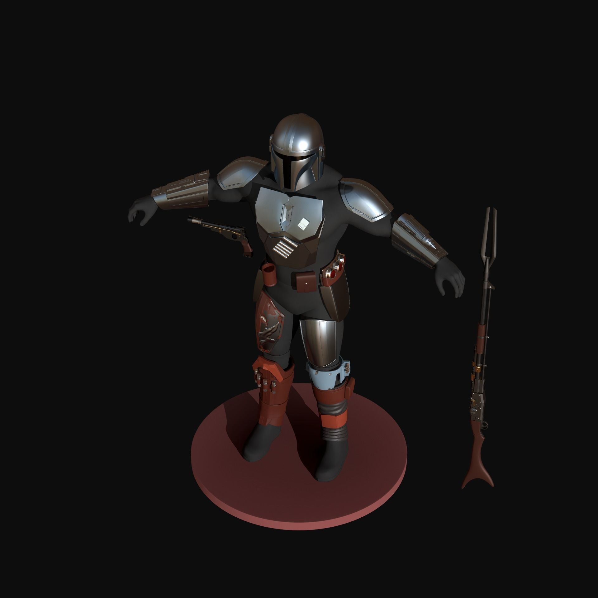 The Mandalorian Beskar Full Armor For Cosplay 3D model 3D printable ...