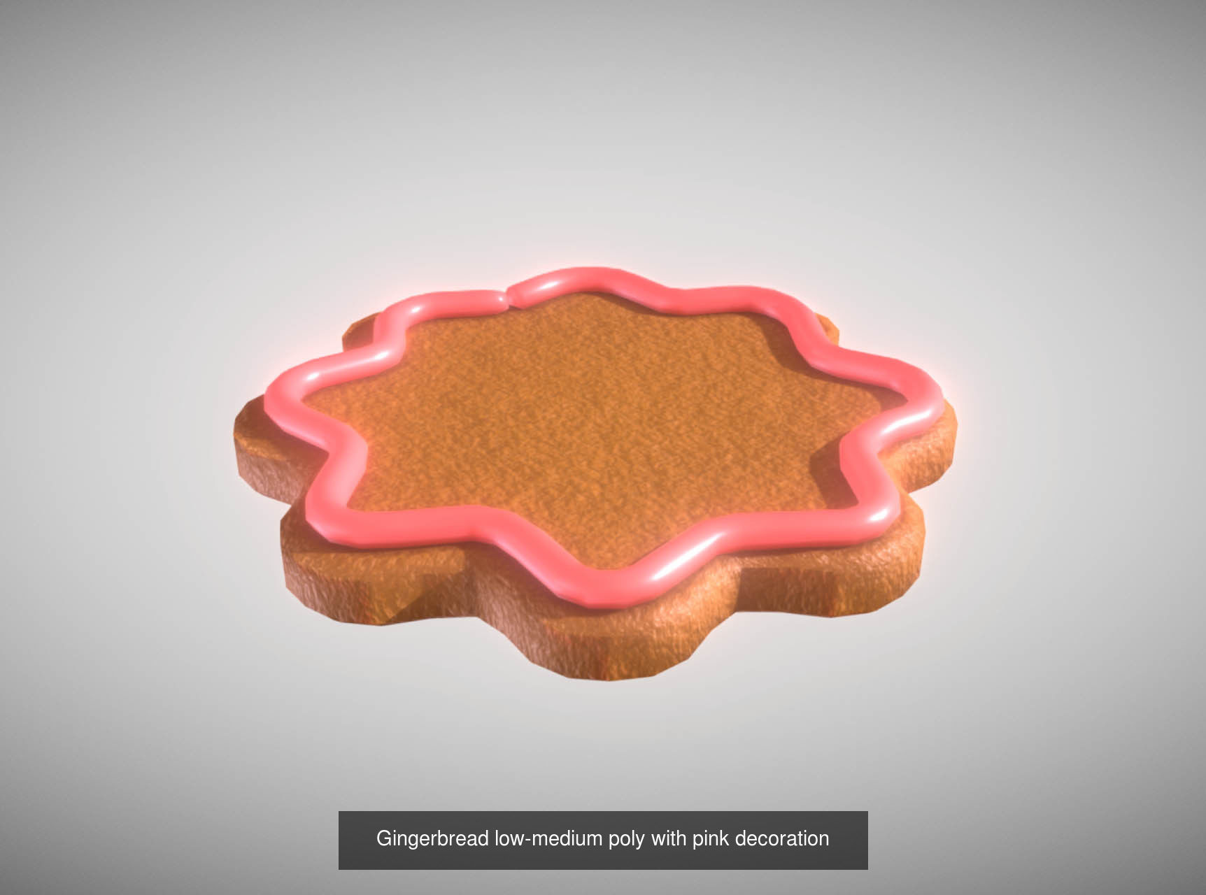 Cookies gingerbread collection game ready vr ar | CGTrader