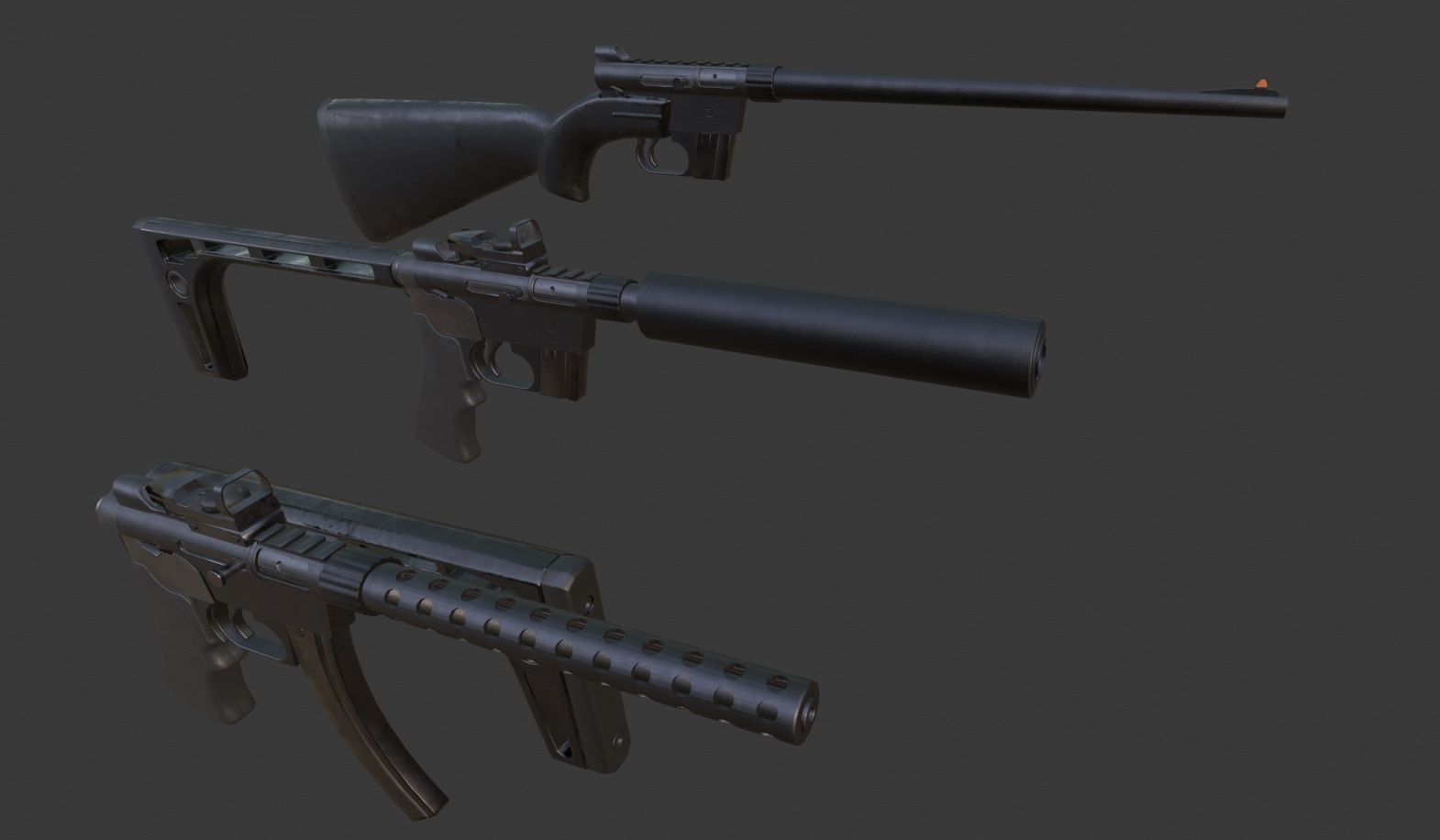 3D model AR-7 Explorer Rifle 3 variants VR / AR / low-poly | CGTrader