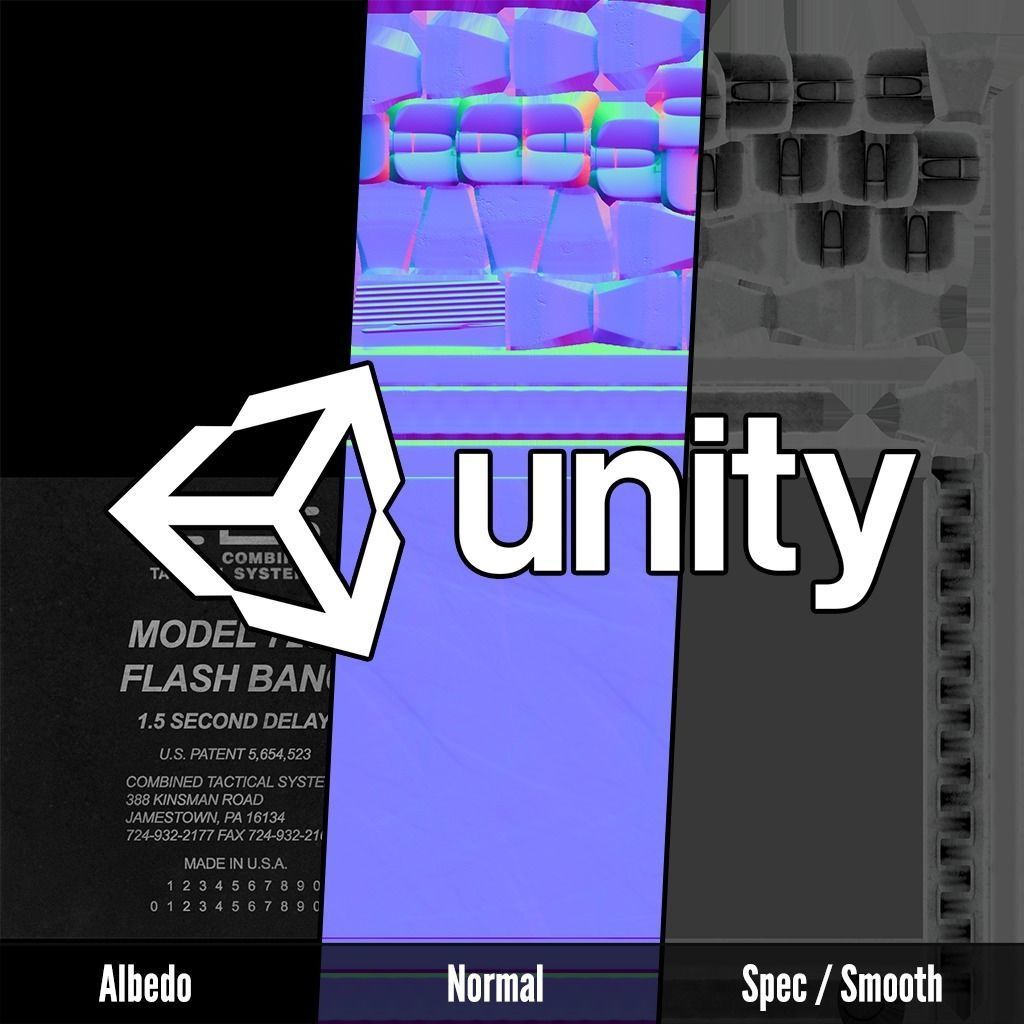 3D model CTS 7290 Flash Bang Grenade VR / AR / low-poly | CGTrader