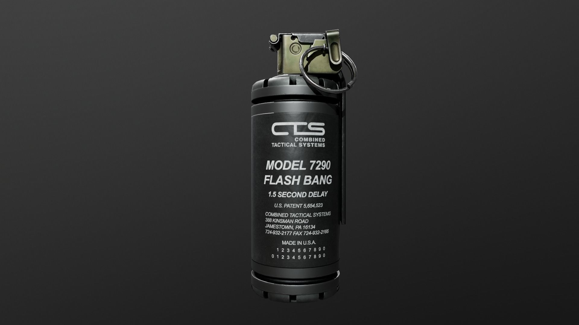 3D model CTS 7290 Flash Bang Grenade VR / AR / low-poly | CGTrader