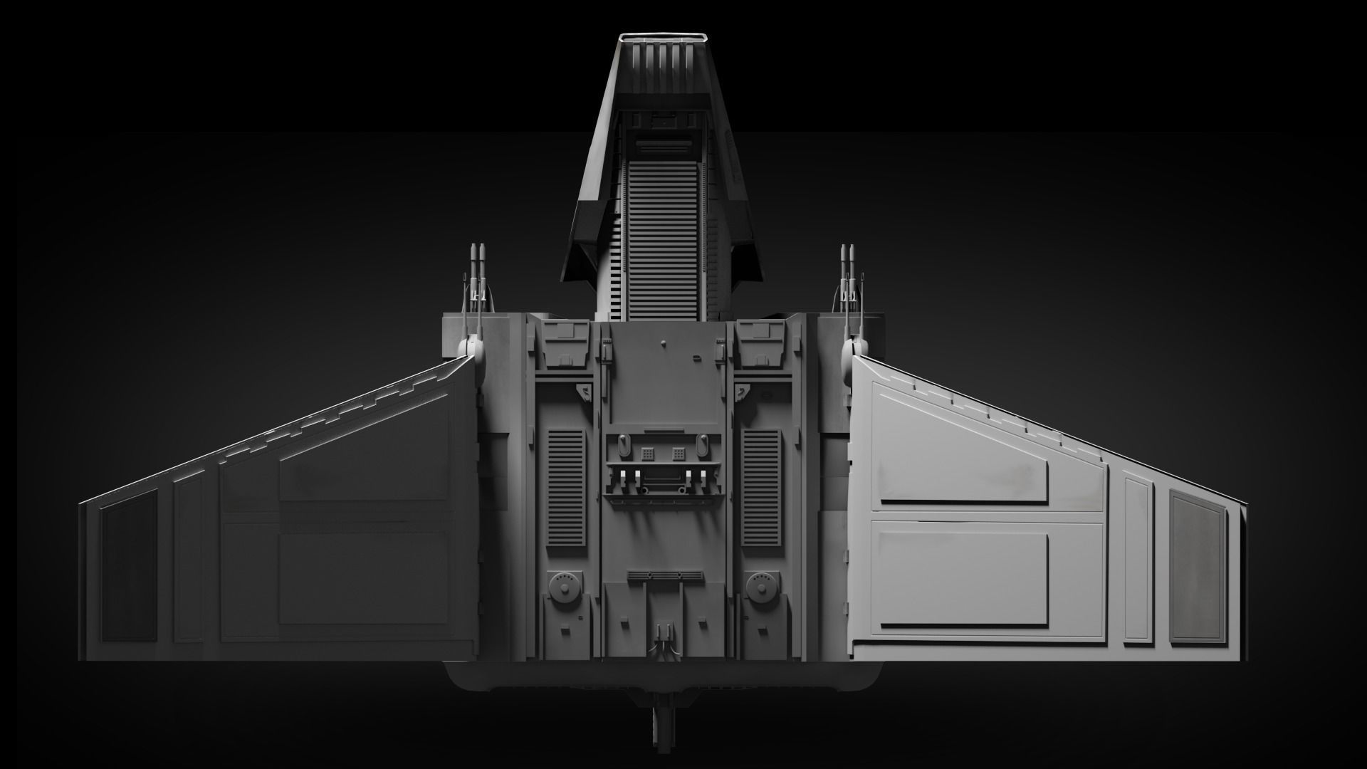 Star Wars Imperial Shuttle free 3D model rigged | CGTrader