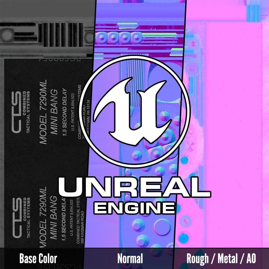 3D model CTS 7290ML Mini Flash Bang Grenade VR / AR / low-poly | CGTrader