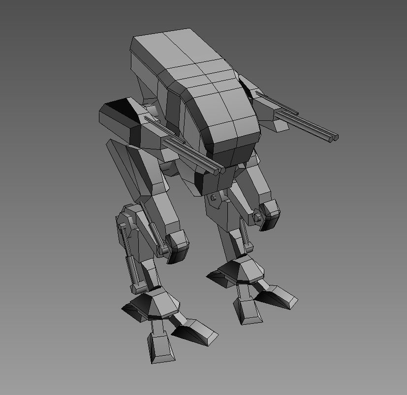 3D model Mech 1 star wars robot VR / AR / low-poly | CGTrader