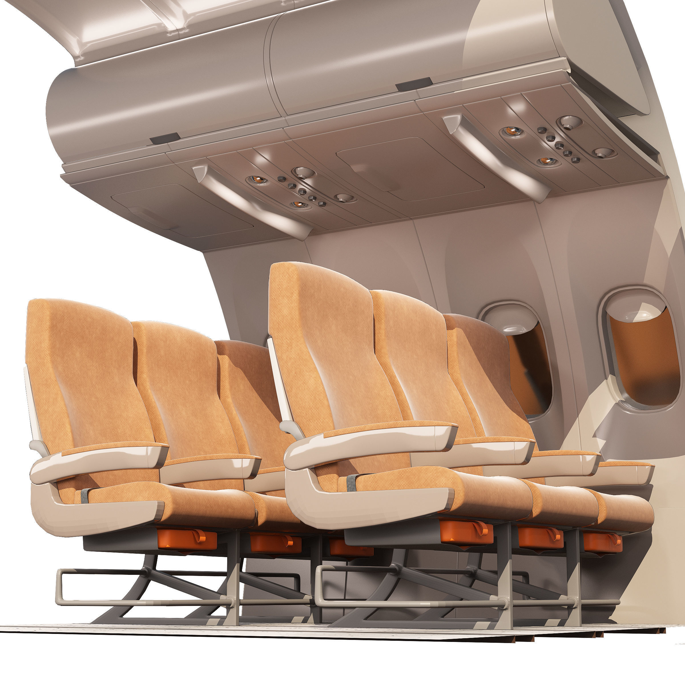 collection airplane chair 3 colors 3D model | CGTrader