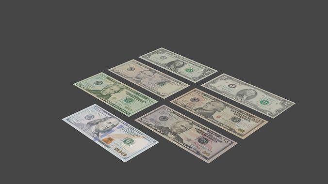 Modern US Currency 3D model | CGTrader
