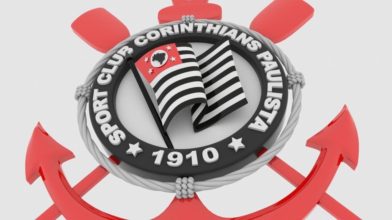Escudo Sport Club Corinthians Paulista 3D model | CGTrader