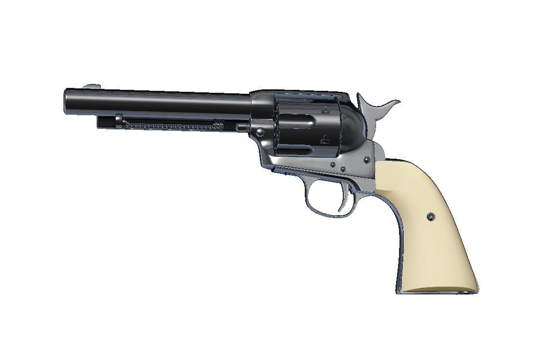 Revolver colt peacemaker ready to print 3D model 3D printable | CGTrader