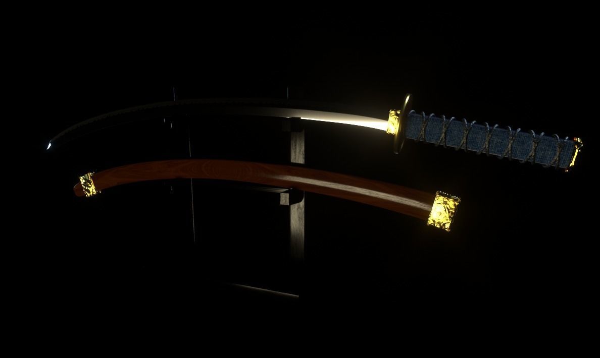 Samurai sword 3D model | CGTrader