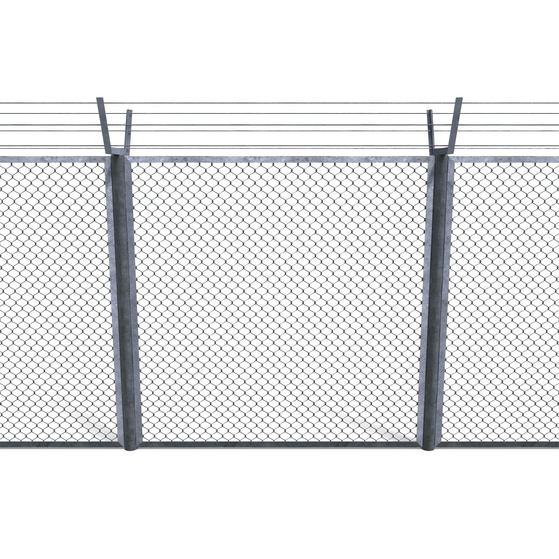 Low Poly Modular Fence 9 3D model | CGTrader