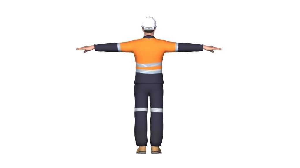Workman Construction Mining Worker 3D model 3D model | CGTrader