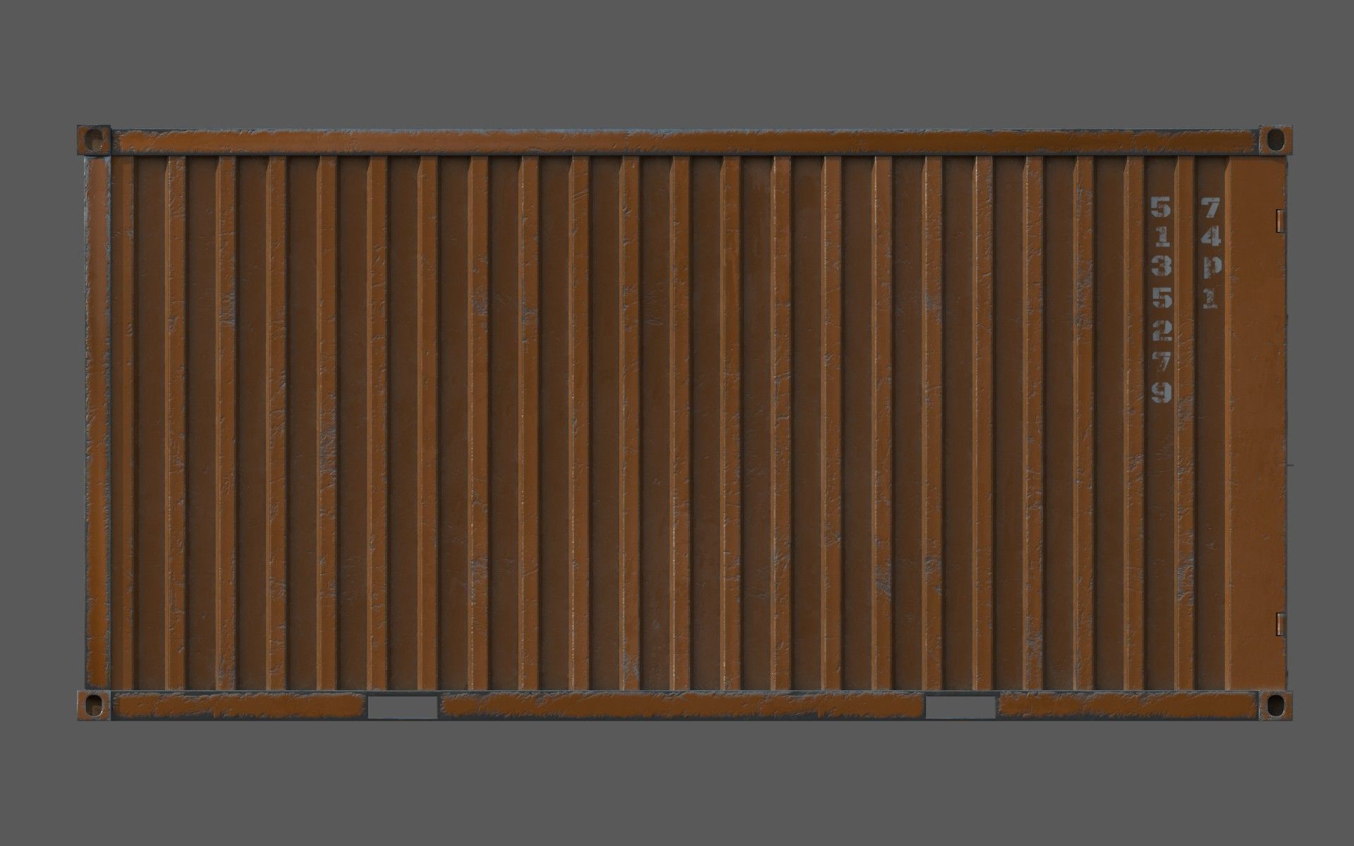 3D model Oranges Shipping Container PBR Low-Poly Game Ready 3D Model VR ...