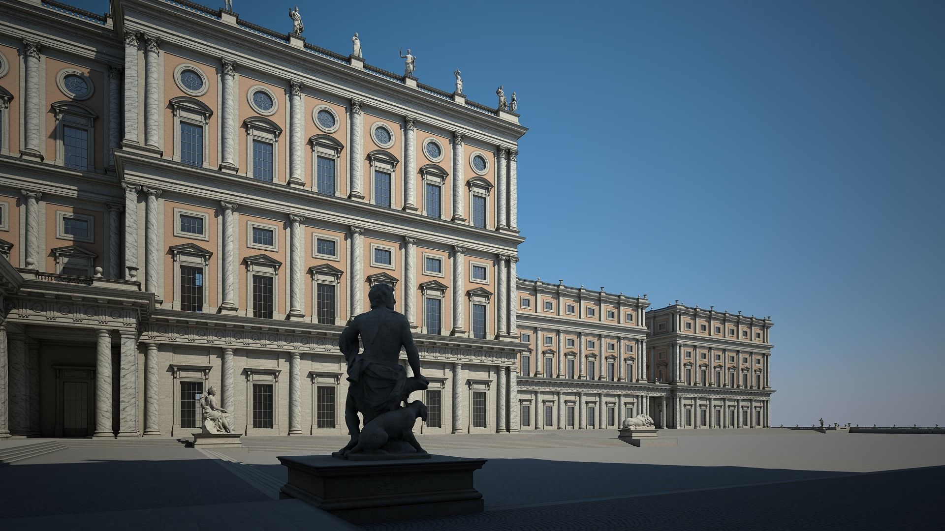 Courtyard of a Royal Palace 3D model | CGTrader