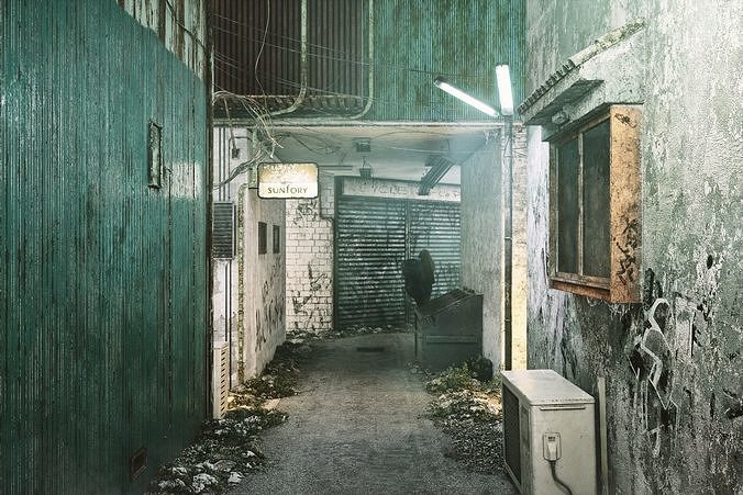 3D model Tokyo Alley VR / AR / low-poly | CGTrader