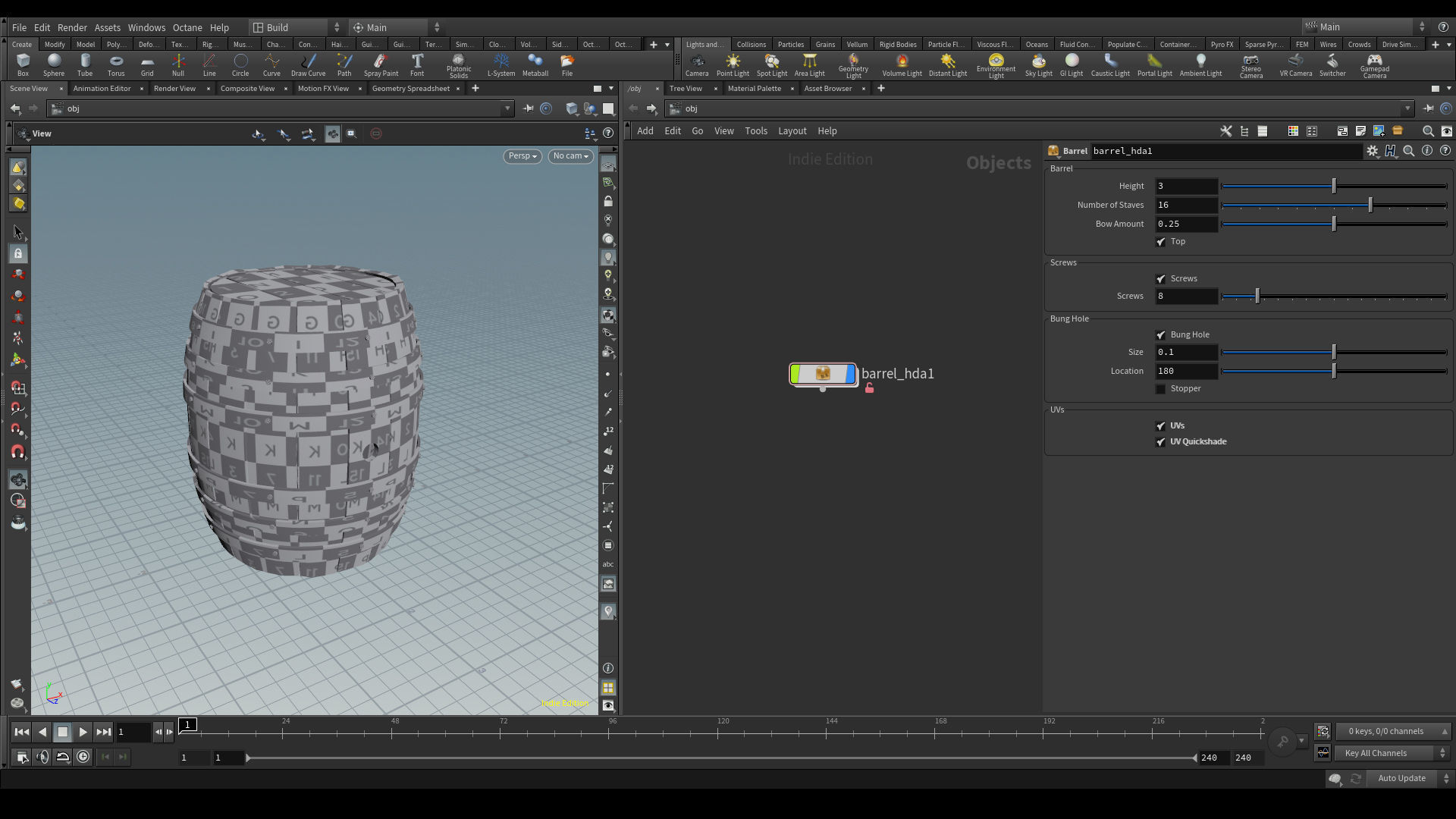 Wooden Barrel HDA 3D model | CGTrader