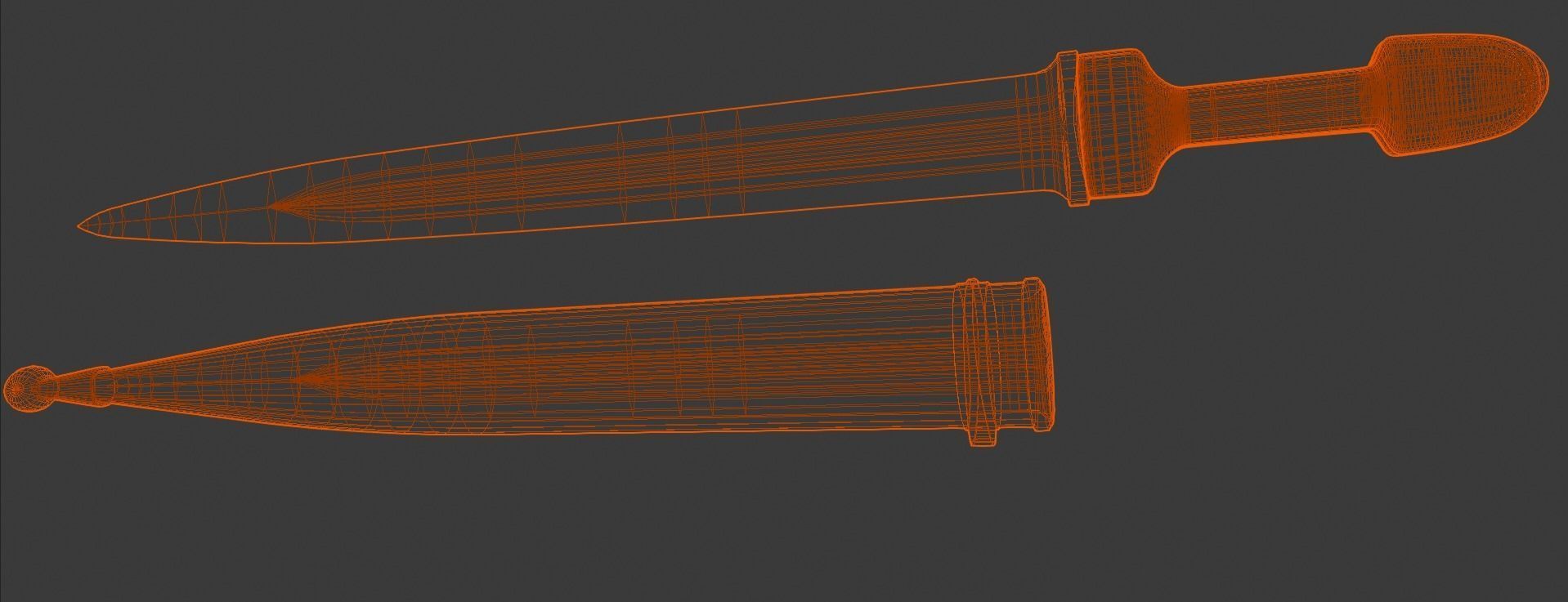 Circassian Dagger - Cerkes Hanceri free VR / AR / low-poly 3D model ...