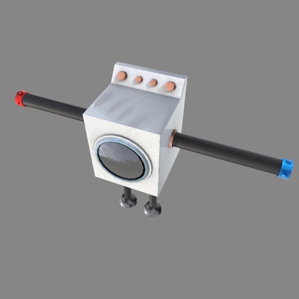 Rigged Washing Machine Robot 3D model | CGTrader